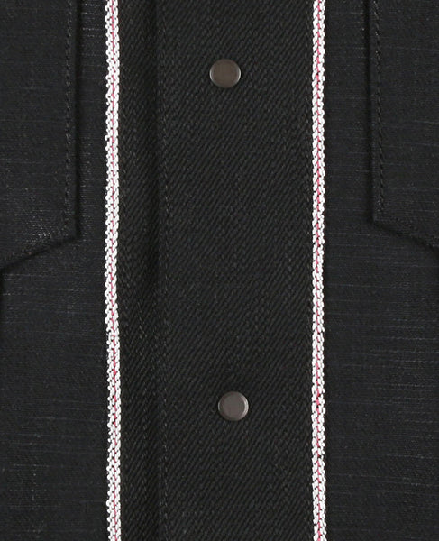 Elephant 7 El Diablo Denim Jacket Black | Naked And Famous | Bricks and ...