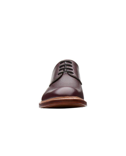 Bostonian Somerville Low Burgundy Tumbled | Clarks | Bricks and Bonds