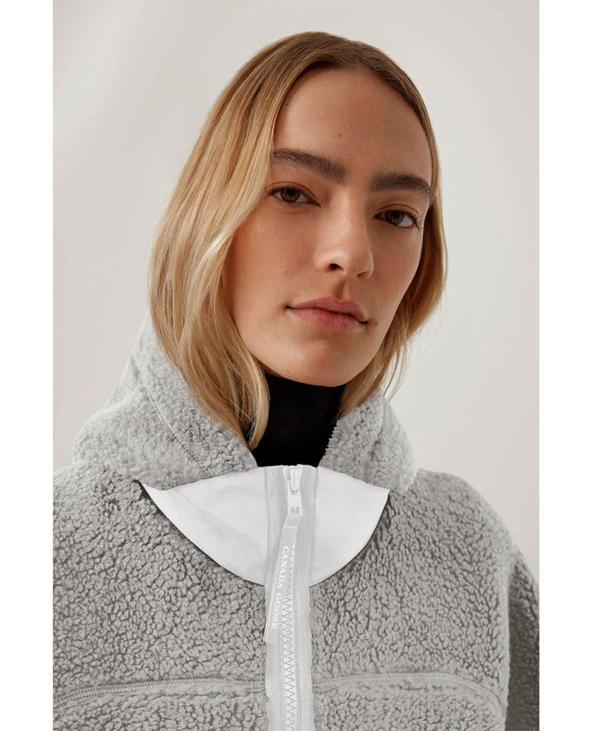 Shop Simcoe Fleece Hoody HUMANATURE Womens Greige | Canada Goose ...