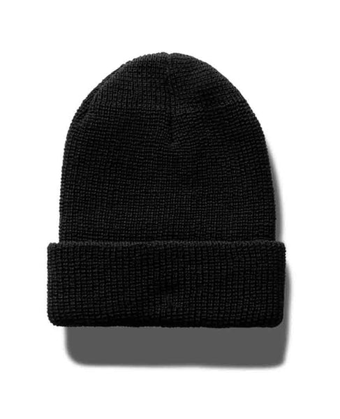 Merino Crest Label Beanie Black | Reigning Champ | Bricks and Bonds